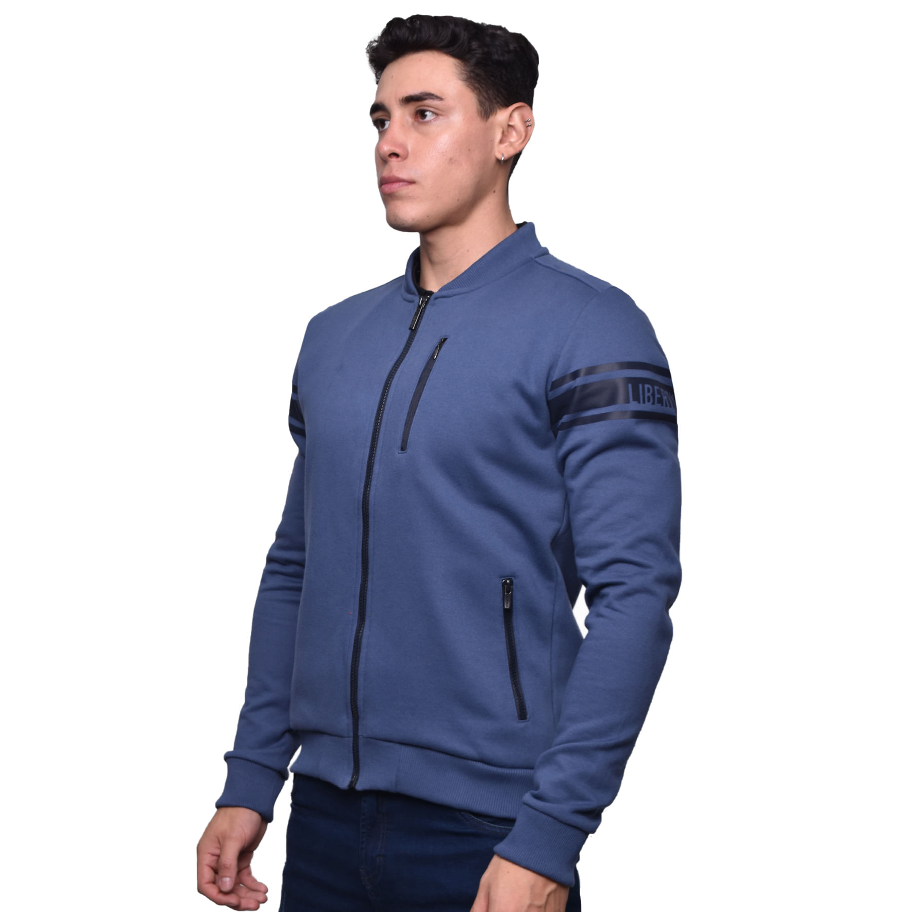 CHAQUETA BOMBER PERFECT FIT - ACERO