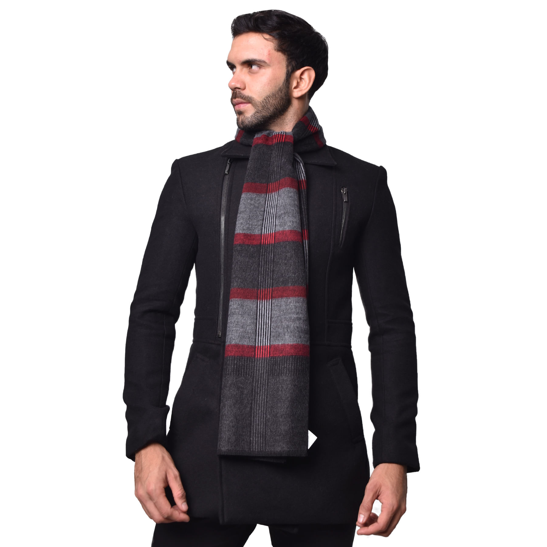 BUFANDA DISEÑO PRINCIPE DE GALES - NEGRIS